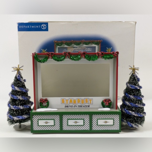 Department 56 | Holiday | Dept 56 Snow Village Stardust Drivein Theater ...